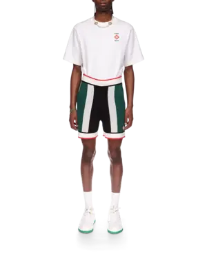 Casablanca Striped Mesh Shorts