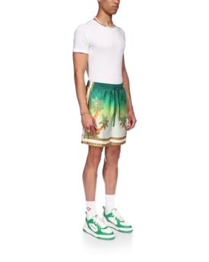 Casablanca Joyaux D'afrique Silk Shorts