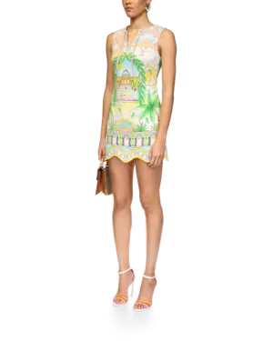 Casablanca Paysage Ideal Cocktail Mini Dress