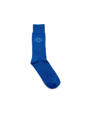 Casablanca Ribbed Socks - Blue