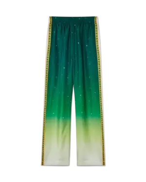 Casablanca Joyaux D'afrique Silk Trousers - White