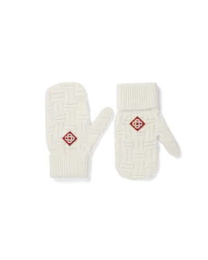 Casablanca Column Knit Mittens - Multicolor