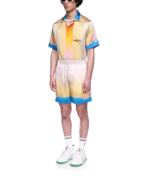 Casablanca L'arc Coloré Silk Shorts