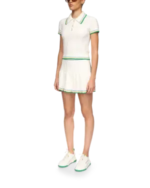 Casablanca Rib Boucle Polo Shirt