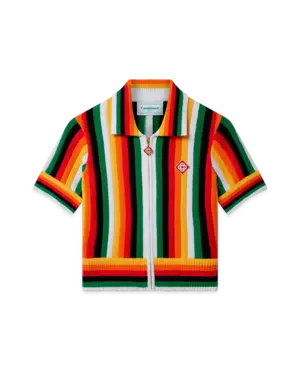 Casablanca Striped Towelling Top