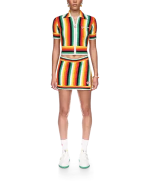 Casablanca Striped Towelling Top