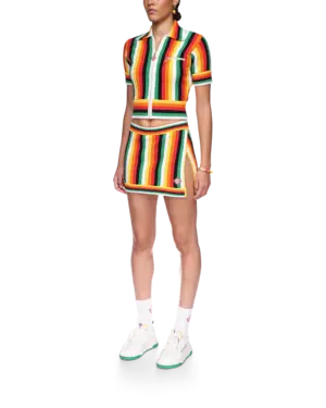 Casablanca Striped Towelling Top