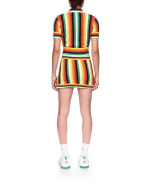 Casablanca Striped Towelling Top