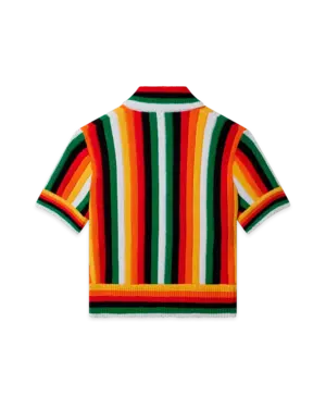 Casablanca Striped Towelling Top