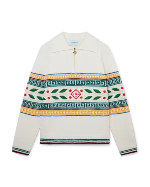 Casablanca Laurel Wool Jumper - Multicolor