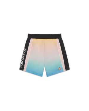 Casablanca Pastel Gradient Football Shorts - Multicolor