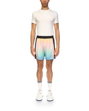 Casablanca Pastel Gradient Football Shorts - Multicolor