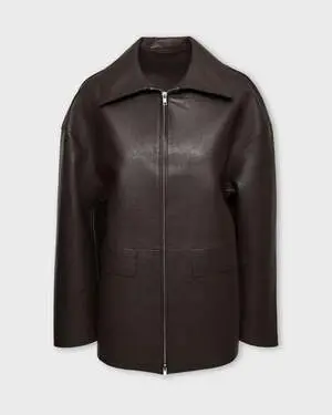 WAKAKUU Lugo Faux Leather Jacket - Brown