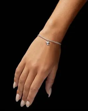 MARIA NILSDOTTER Tuvstarr's Heart Bracelet - Silver