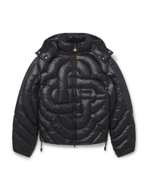 Casablanca Monogram Quilted Nylon Down Puffer Jacket - Multicolor