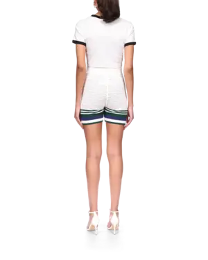 Casablanca Tennis Crochet Shorts