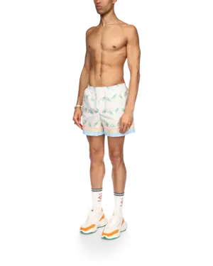 Casablanca Ping Pong Printed Swim Trunks