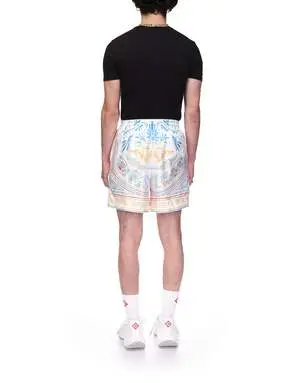 Casablanca Crayon Vase Silk Shorts