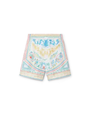 Casablanca Crayon Vase Silk Shorts