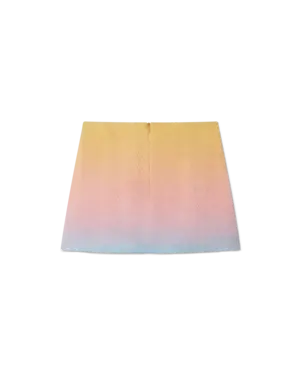 Casablanca Ping Pong Gradient Silk Mini Skirt