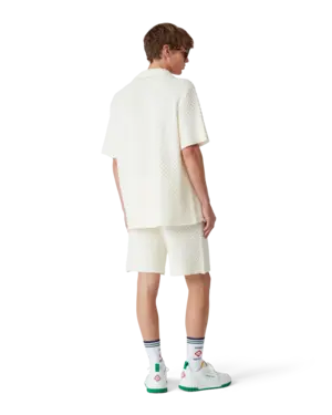 Casablanca Textured Knitted Shorts - Multicolor