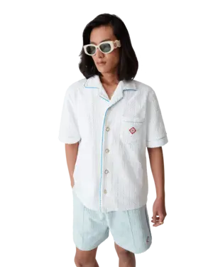 Casablanca Monogram Short Sleeve Towelling Shirt - Multicolor