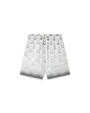 Casablanca Gradient Heart Monogram Silk Shorts - Multicolor