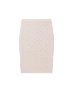 Casablanca Crystal Monogram Knit Skirt - Multicolor