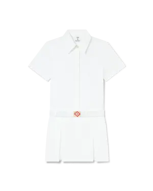 Casablanca Pleated Mini Shirtdress - Multicolor