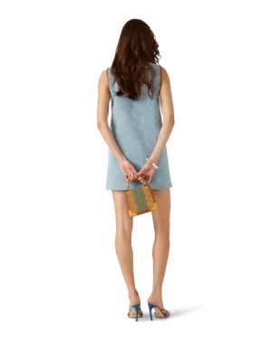 Casablanca Monogram Denim Mini Dress