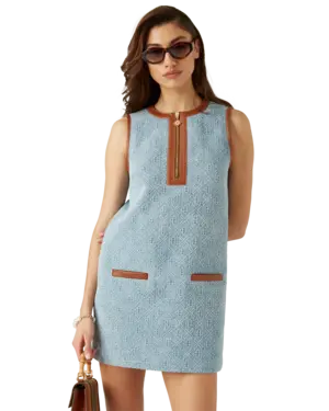 Casablanca Monogram Denim Mini Dress