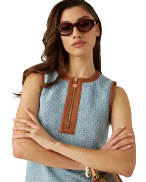 Casablanca Monogram Denim Mini Dress
