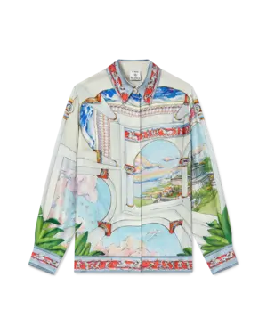 Casablanca Le Passage Long Sleeve Silk Shirt - Multicolor