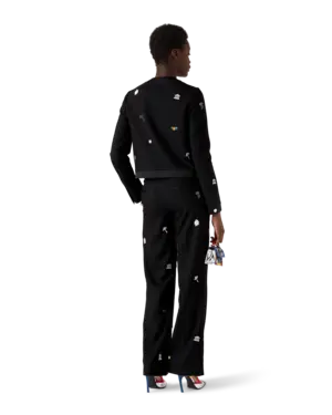 Casablanca Embroidered Wool Tailored Jacket