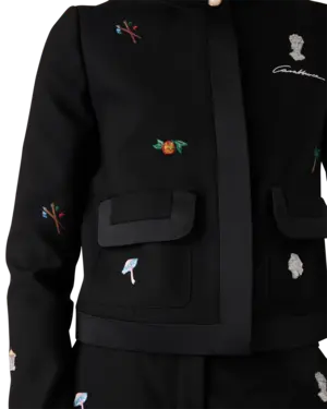 Casablanca Embroidered Wool Tailored Jacket