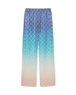 Casablanca Jacquard Gradient Silk Trousers