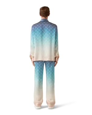 Casablanca Jacquard Gradient Silk Trousers