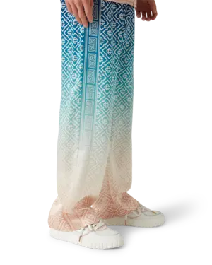 Casablanca Jacquard Gradient Silk Trousers
