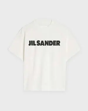 JIL SANDER T-shirt With Logo - Porcelain