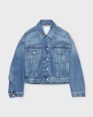 Acne Studios Relaxed Cropped Denim Jacket