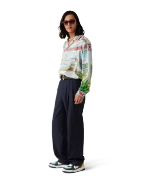Casablanca Wool Tailored Pleated Trousers - Multicolor