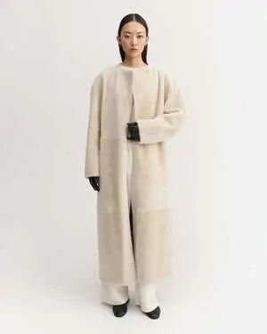 ALMADA Lamb Leather Shearling Coat