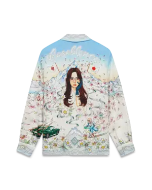 Casablanca L'hiver Fleuri Long Sleeve Silk Twill Shirt - Multicolor