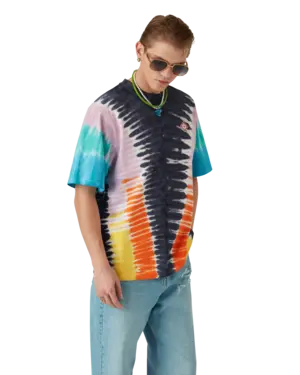Casablanca Gradient Tie Dye Short Sleeve T-shirt - Multicolor