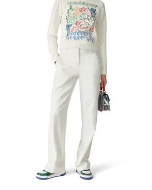 Casablanca Wool Tailored Trousers - Multicolor