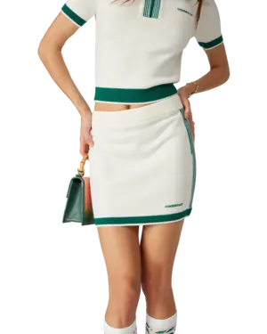 Casablanca Knit Mini Skirt - Multicolor