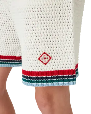 Casablanca Gothic Crochet Shorts - Multicolor