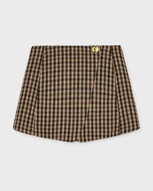 GANNI Wool-blend Mini Skirt