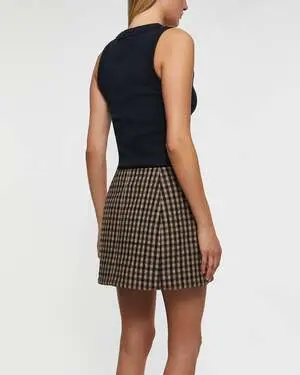 GANNI Wool-blend Mini Skirt