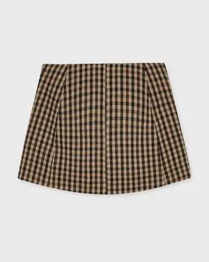 GANNI Wool-blend Mini Skirt